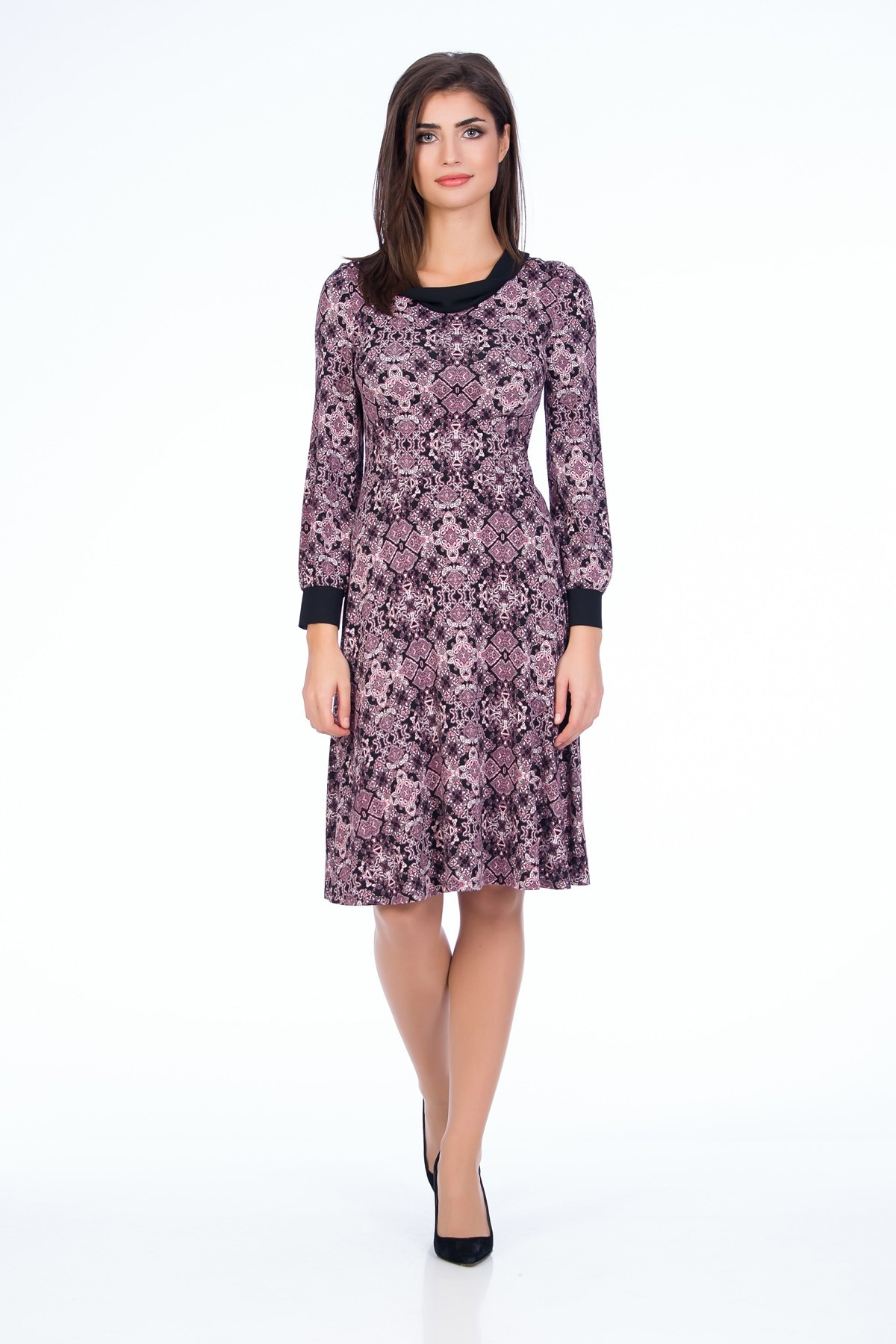 Rochie Lexie, Negru/Grena Sense, 38 - eMAG.ro