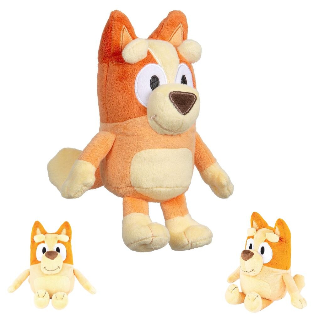 Jucarie de plus Bluey si Bingo, personaj Bingo, Galben, 28 cm, Virtual ...