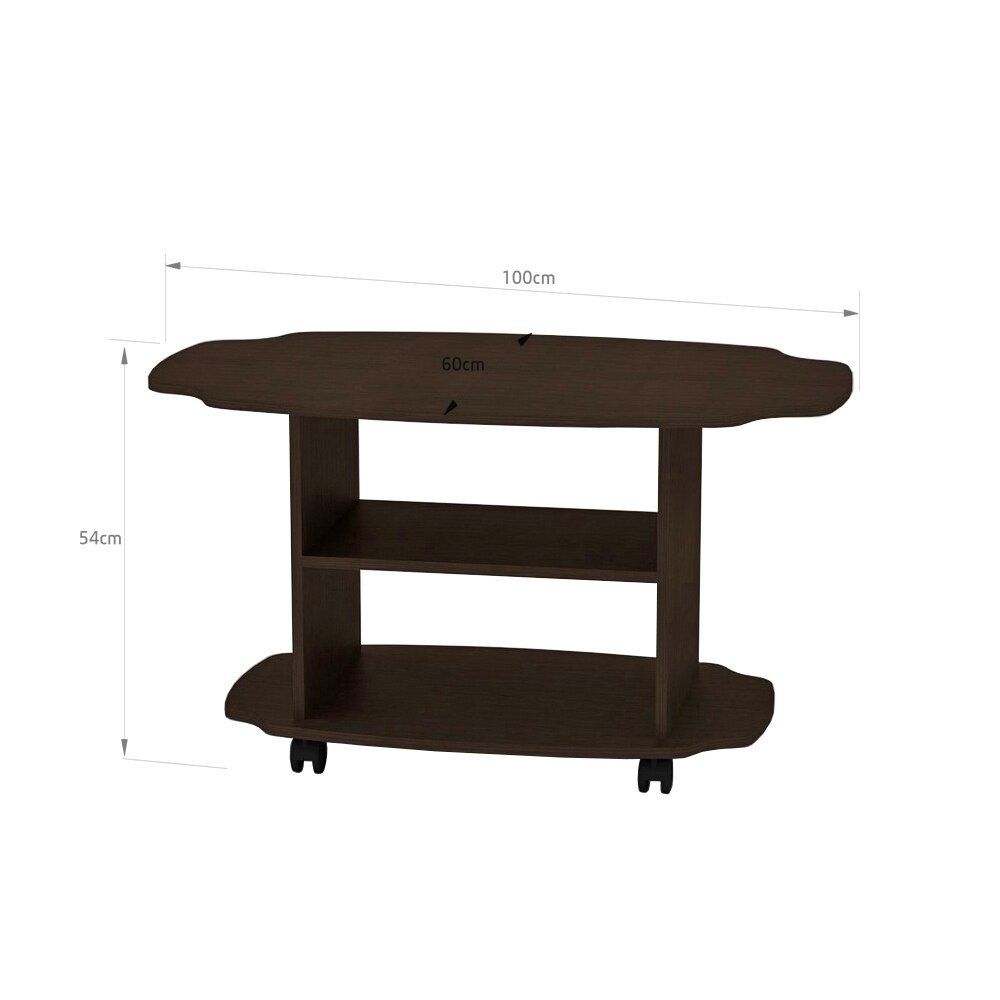 Masa de Cafea, Twist, 100x60x54, Wenge - eMAG.ro