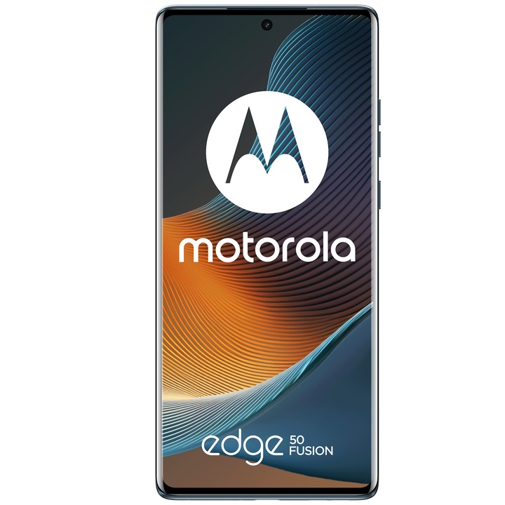 Telefon mobil Motorola Edge 50 Fusion, Dual SIM, 256GB, 8GB, 5G, Forest Blue - eMAG.ro