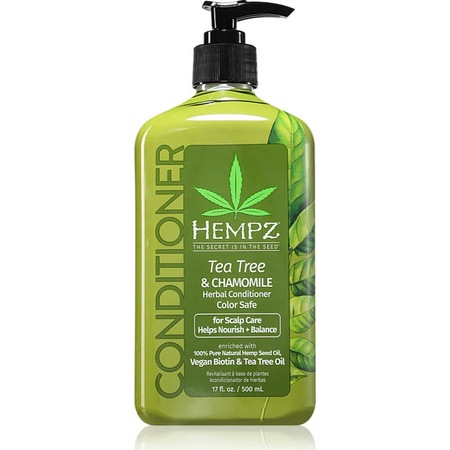Balsam de par HEMPZ Tea Tree & Chamomile, 500ml, vegan, ingrijire si ...