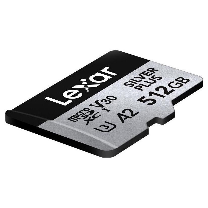 Card memorie Lexar Professional SILVER PLUS 512GB microSDXC 205x150MB/s ...