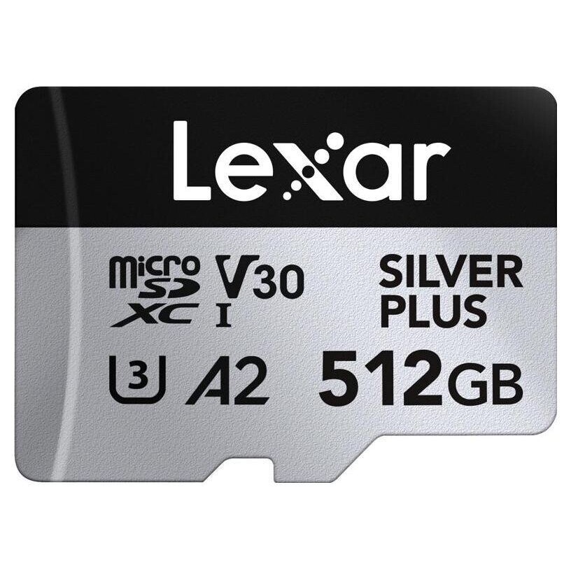 Card memorie Lexar Professional SILVER PLUS 512GB microSDXC 205x150MB/s ...