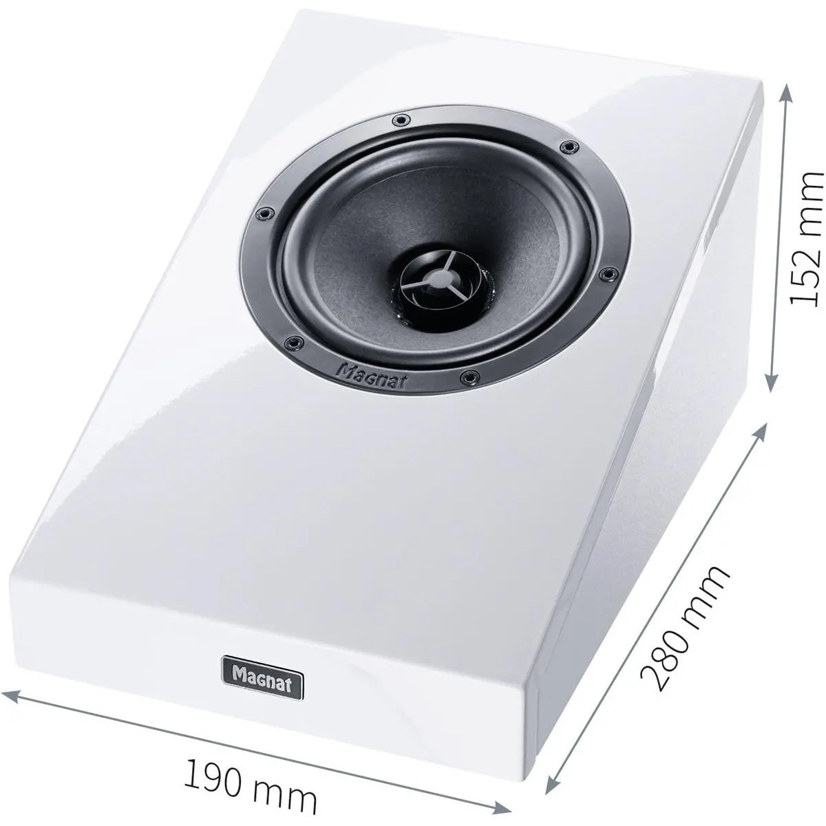 Boxe pasive MAGNAT Dolby Atmos Atm 202, 50W, alb lucios, 190x152x280mm ...