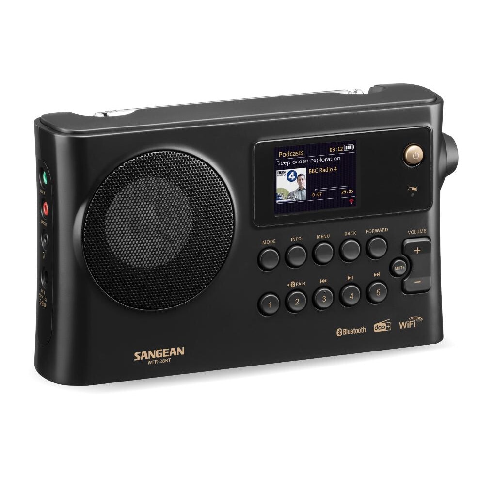 Radio Sangean WFR-28BT, portabil, Bluetooth, internet, negru ...