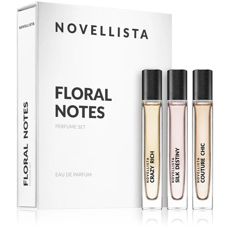 Set cadou parfumuri, NOVELLISTA Floral Notes, 3 x 10 ml, note florale ...