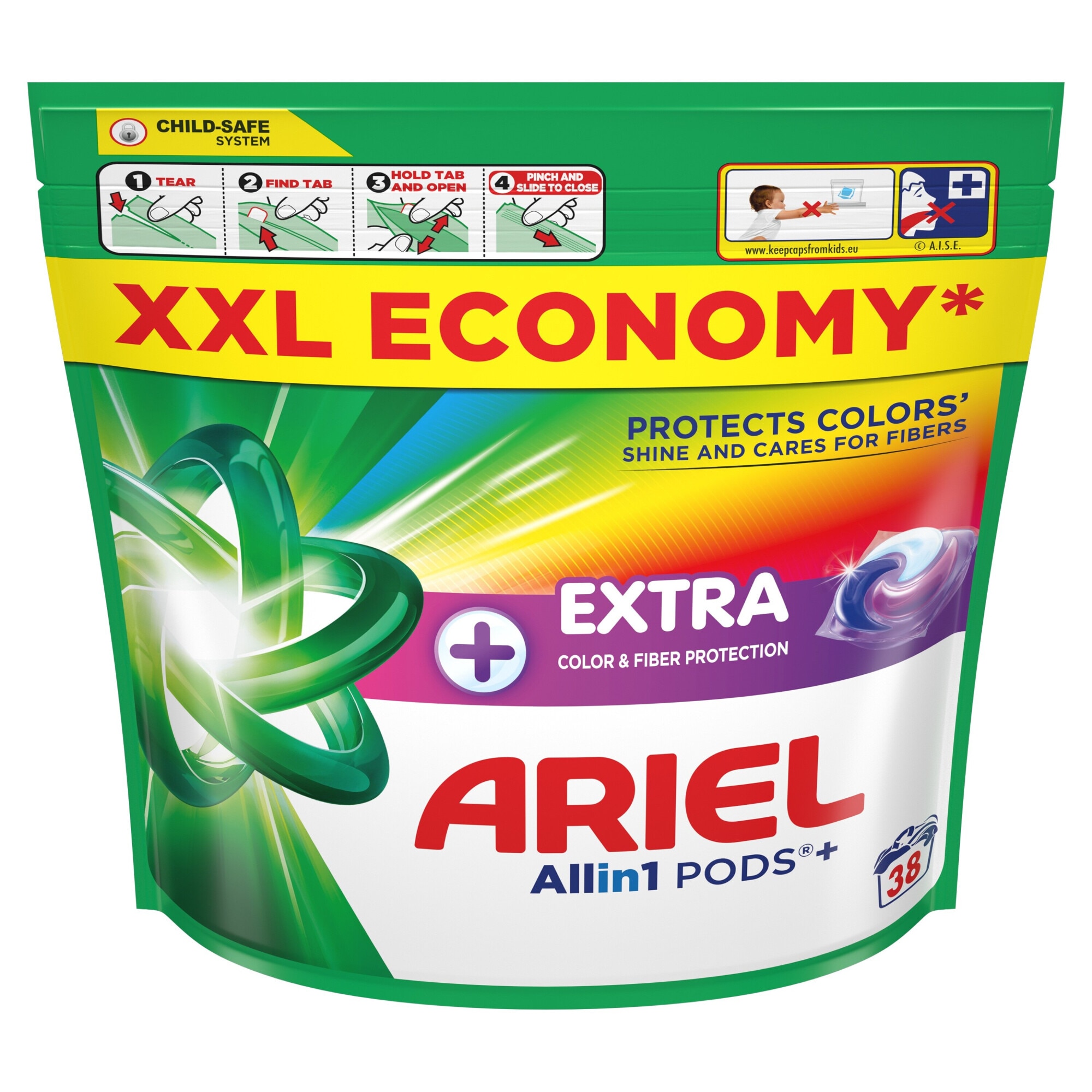 Capsule de rufe ARIEL Complete Fiber Protection, 38 bucati - eMAG.ro