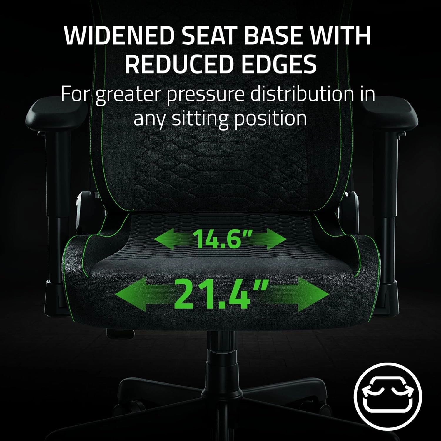 Razer Iskur V2 gamer szék, 136kg, fekete, 2D karfák, 152°-os dőlésszög ...