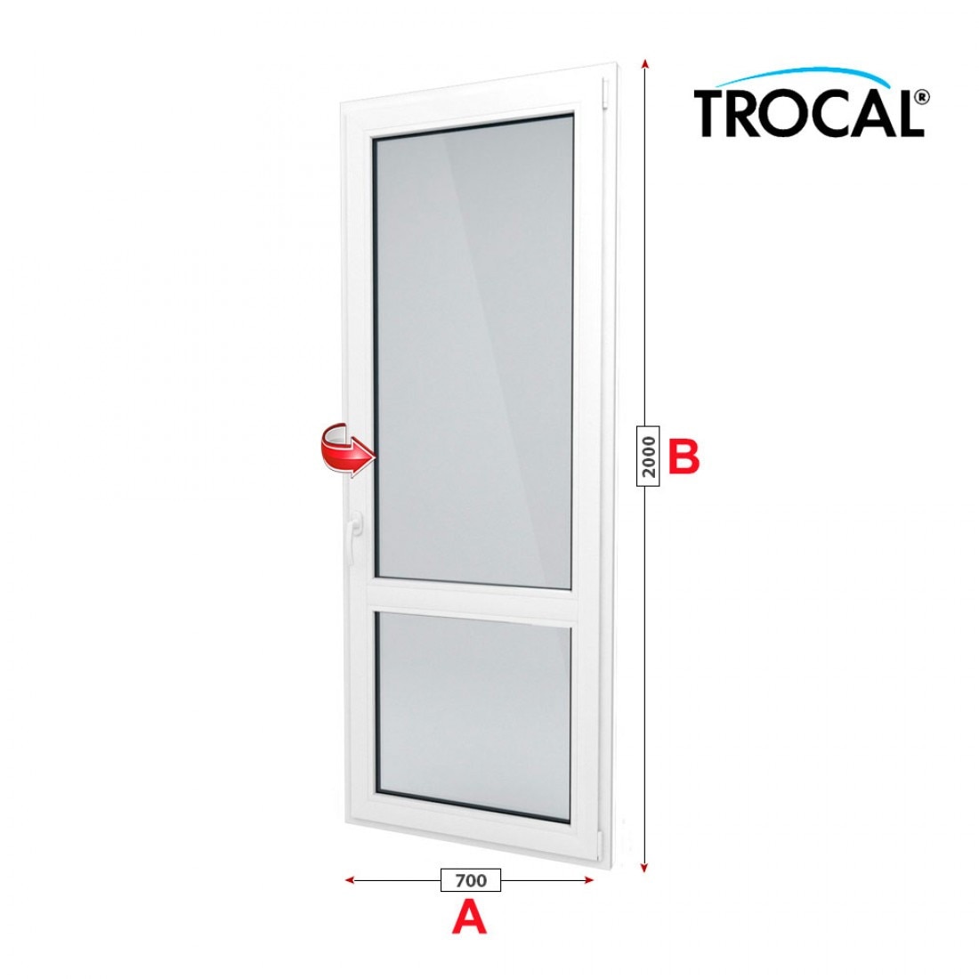 Профил Trocal 76 Prestige, PVC, 5 камерен, размер 700х2000 - eMAG.bg