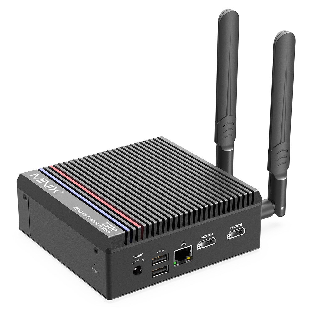 Mini PC, Minix Z300-0dB, Procesor octa-core Intel Alder Lake-N N300 ...