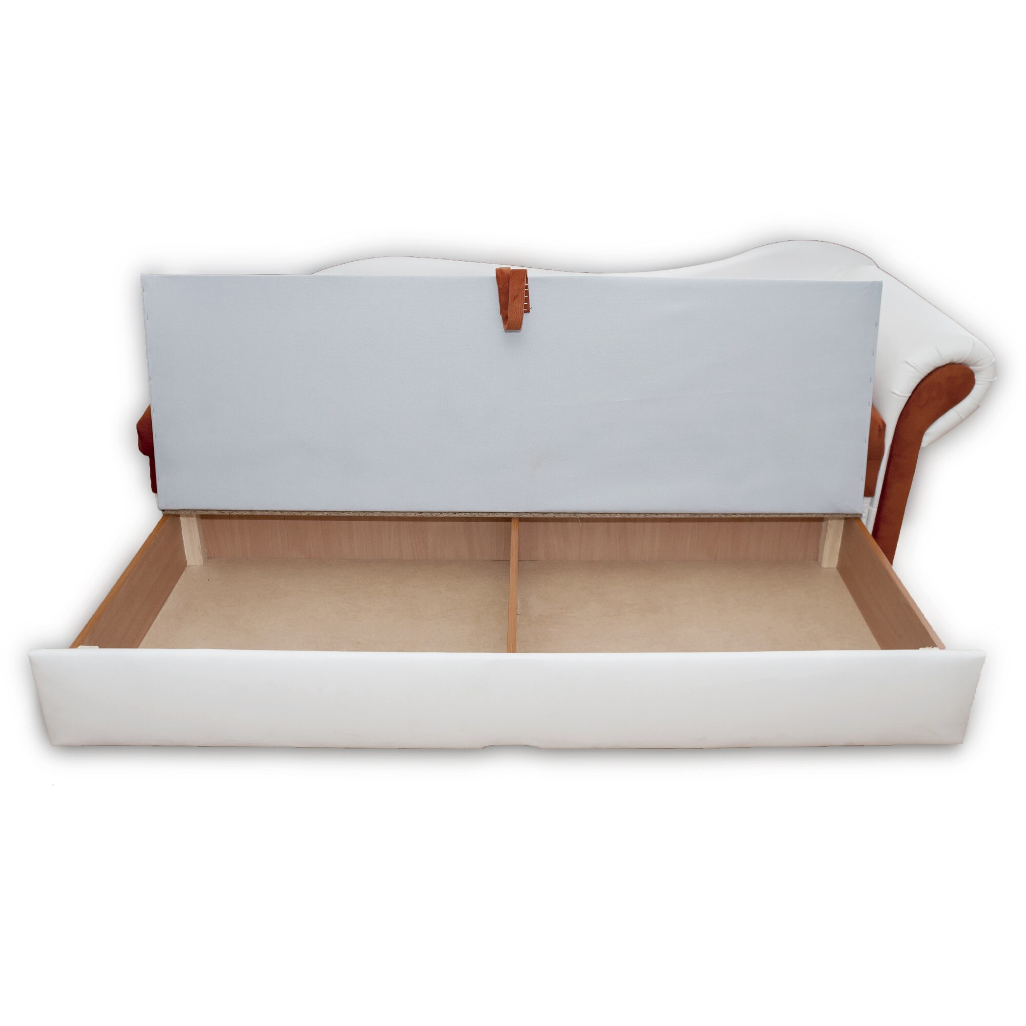 Pat extensibil Darius, alb/maro, 220 x 146 x 77cm - eMAG.ro