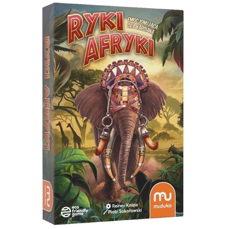 Joc de societate MUDUKO, Ryki Afryki, set 30 carti animale, 25 jetoane ...