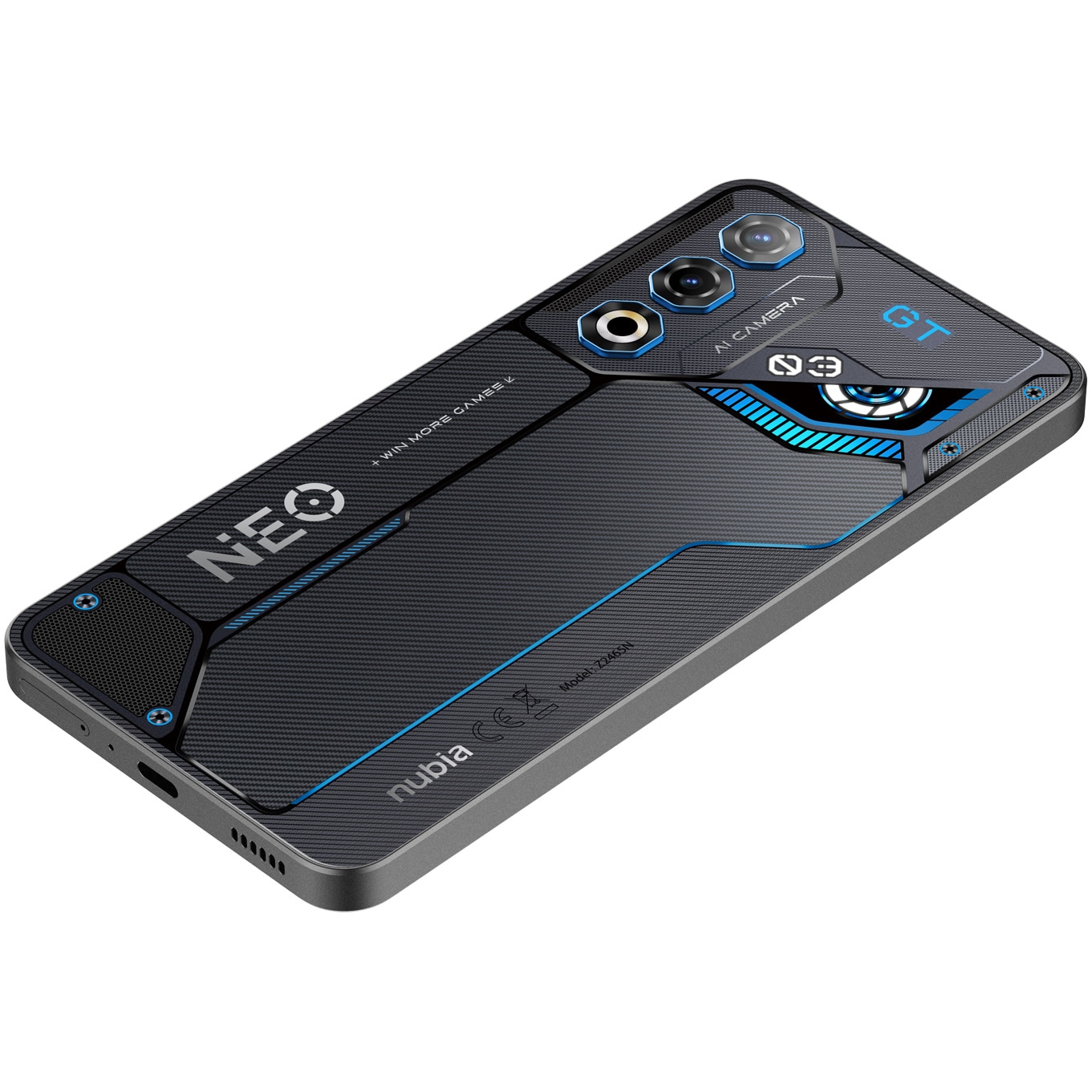 Смартфон ZTE Nubia NEO 3GT, 12GB, 256GB, 5G, Interstellar Gray - eMAG.bg