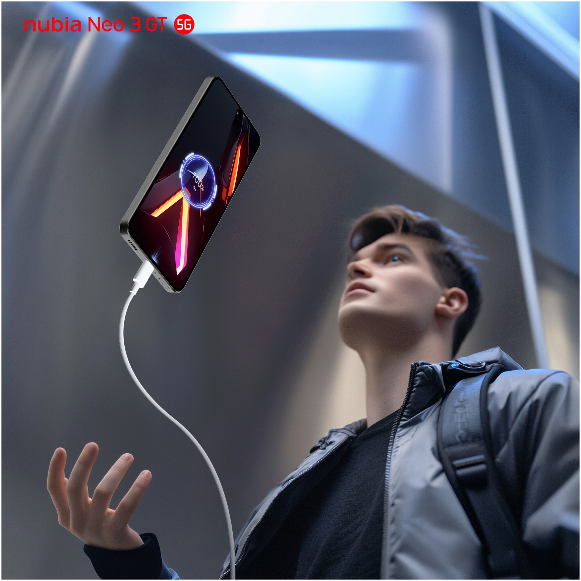 Telefon mobil ZTE nubia NEO 3GT, Dual SIM, 12GB, 256GB, 5G, Interstellar Gray - eMAG.ro