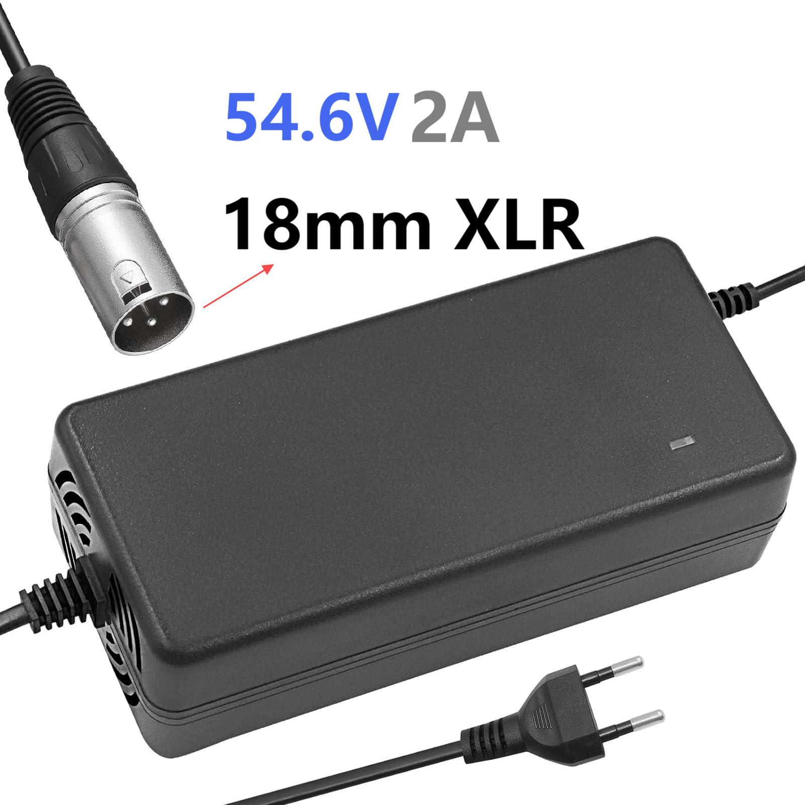 Incarcator electric pentru trotinete, 54.6V 2A, conector 18 mm XLR ...