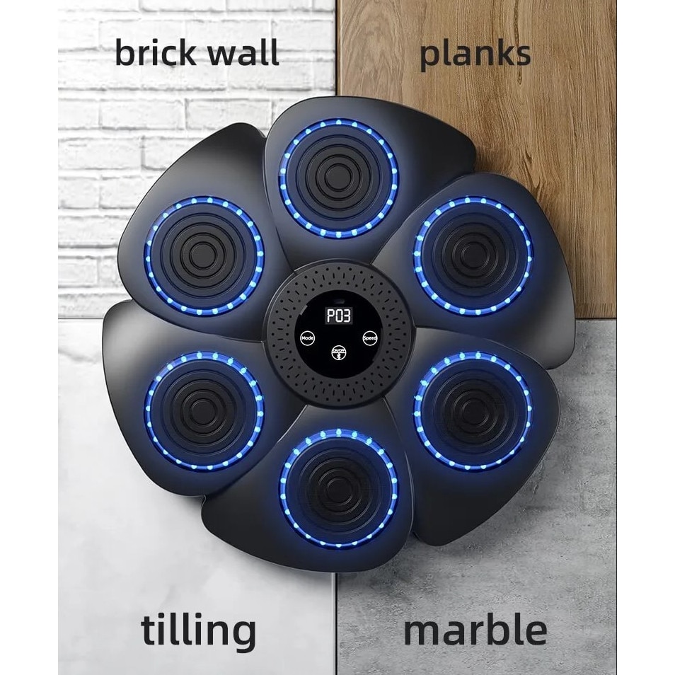 Aparat de box muzical inteligent cu lumini LED, Bluetooth si 9 viteze ...