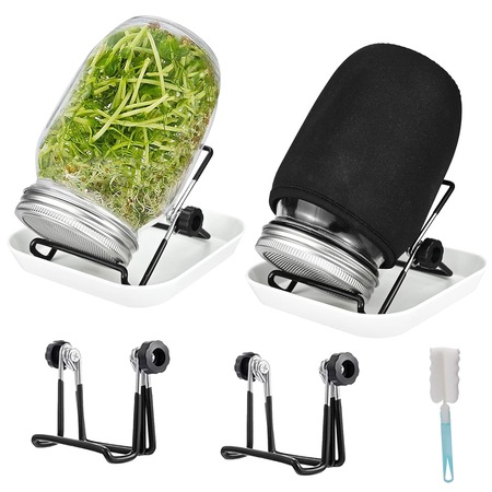 Set 2 Borcane pentru germinare, borcane Mason, Sticla pentru germinarea ...