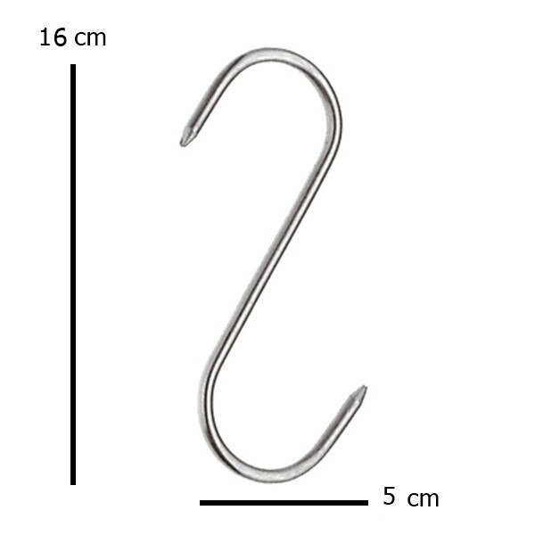 Set trei Carlige afumatoare carne, macelarie Depox, 16 cm, metal - eMAG.ro