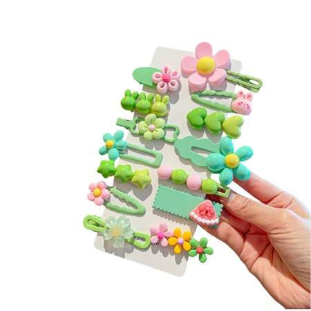 Set de 14, agrafe de par pentru copii, agrafe in diferite modele ...