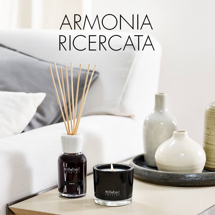 Odorizant camera cu betisoare, Millefiori Milano, Nero, 500 ml - eMAG.ro