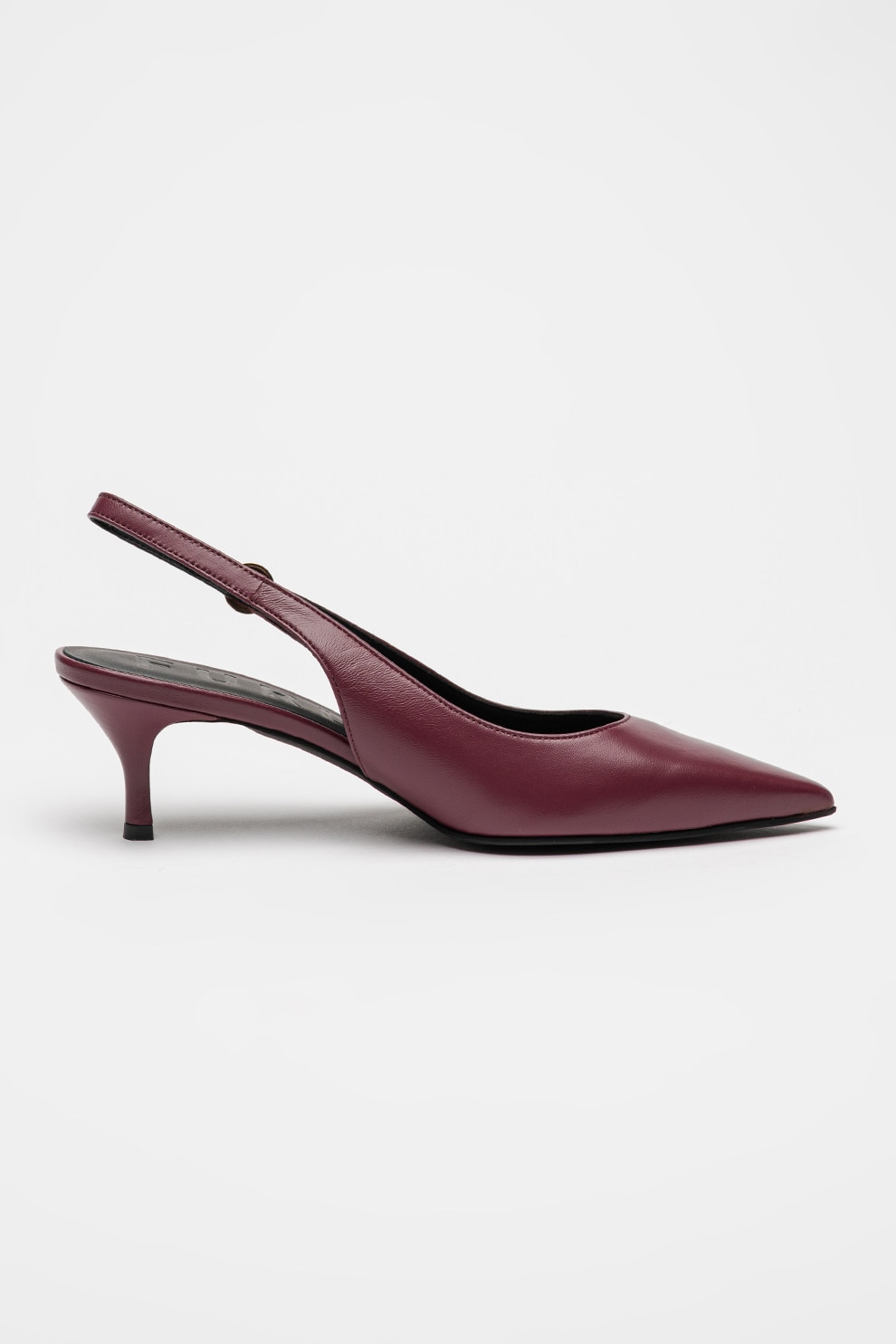 Furla, Pantofi slingback de piele Sfera, Violet pruna, 39 - eMAG.ro