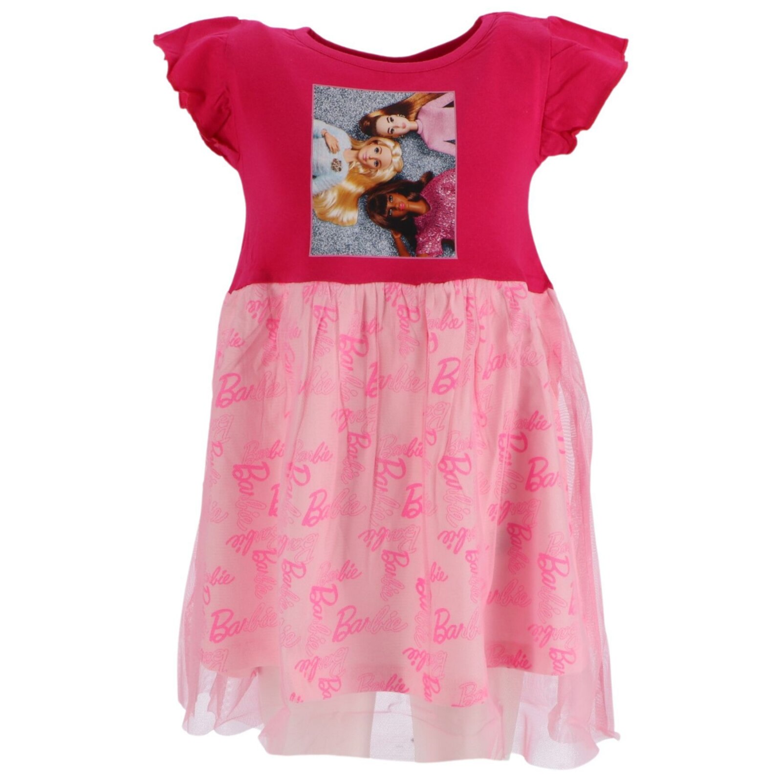 Rochie de vara cu tul, Barbie Roz 92 CM - eMAG.ro