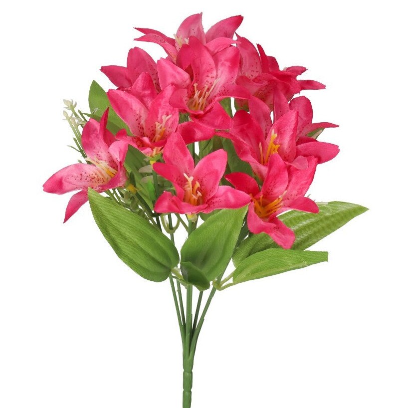 Buchet flori artificiale Luka, 7 ramuri, 30-31cm, culoare vizibila in ...