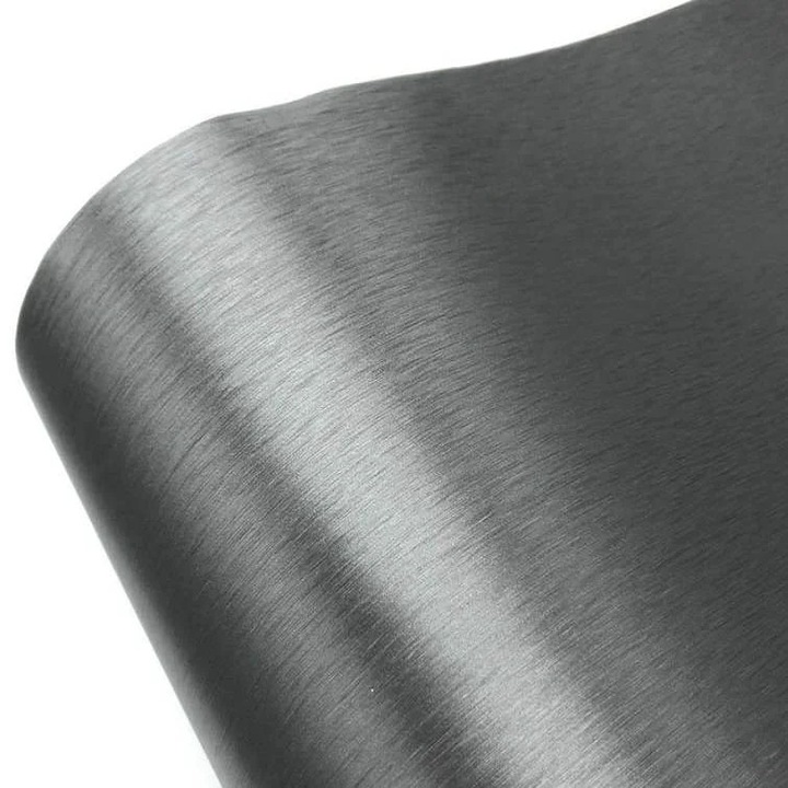 Folie colantare auto, Aluminiu Polisat, Antracit, 1m x 1.52m - eMAG.ro