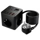 Priza multifunctionala cub, cu 3 prize,2 porturi USB,2 porturi TYPE-C ...