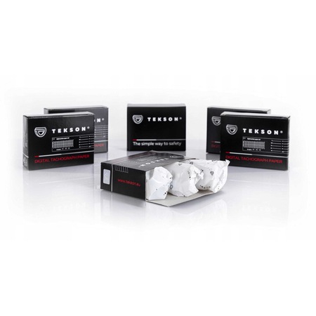 Hartie termica TEKSON pentru tahografe digitale, set 3 role, 8m fiecare ...