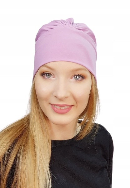 Turban dama, Viscoza, Lila, 25 cm - eMAG.ro