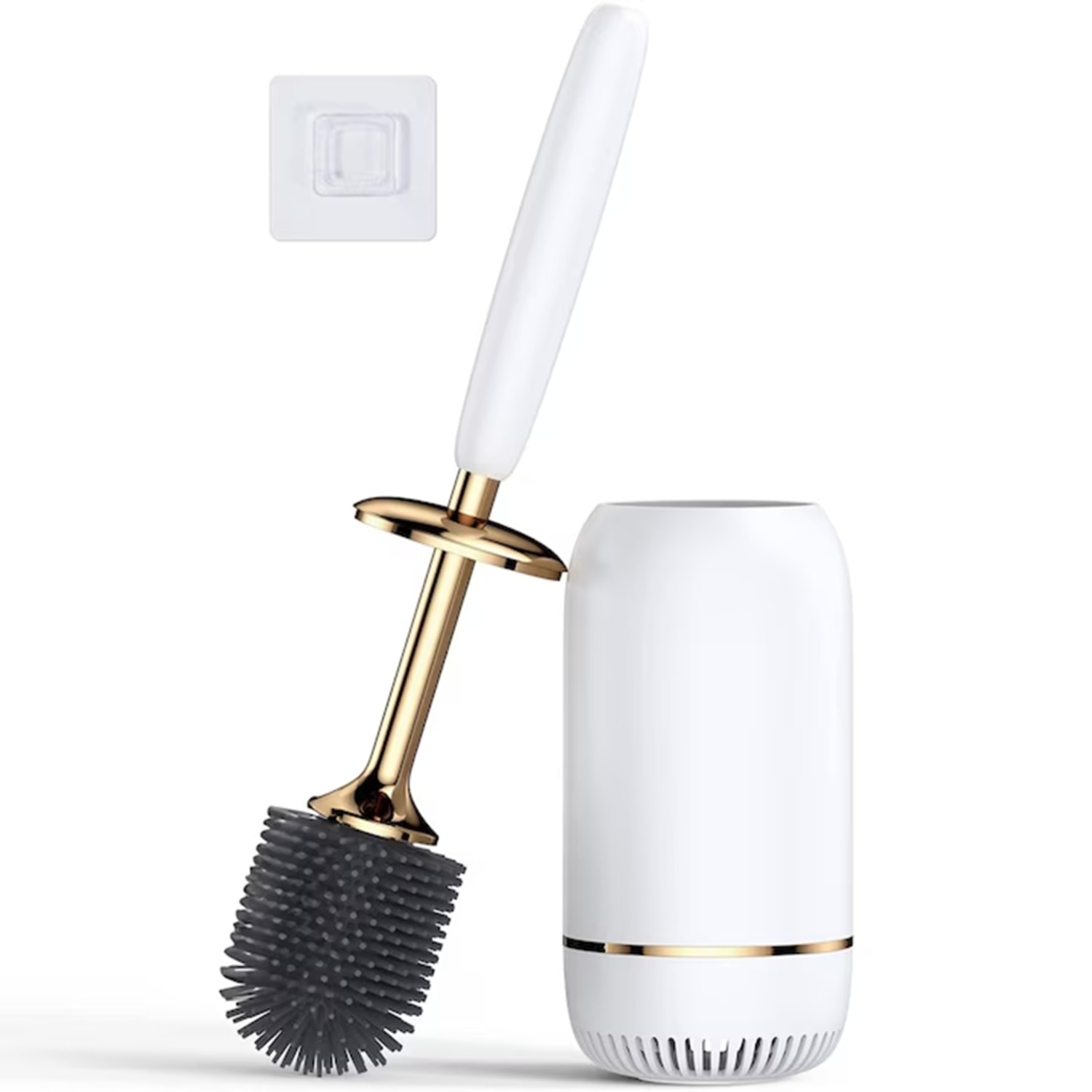 Set Perie WC si Toaleta din Silicon, 360°, Premium, Simply Joy®, cu ...
