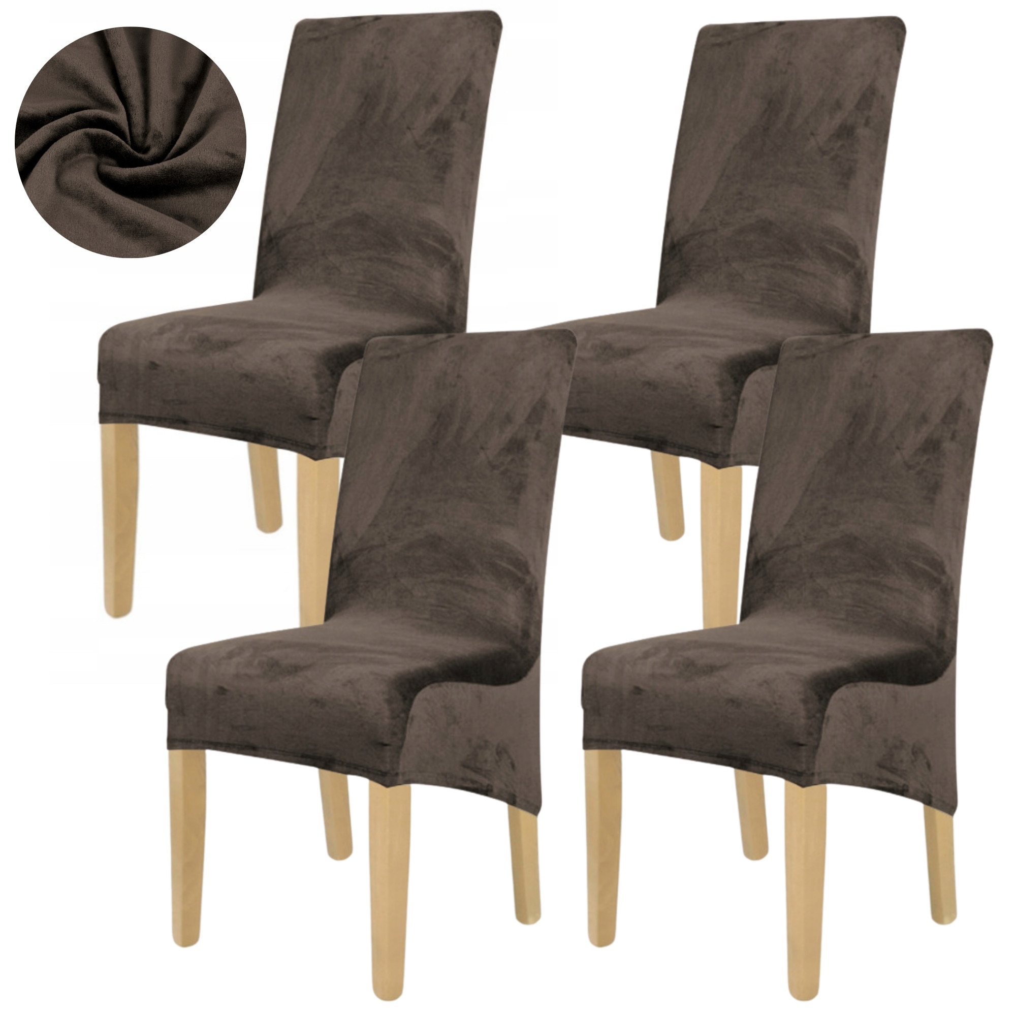 Set 4 buc, Huse pentru scaune, HomeDesign, Flexibil, Ideal pentru ...
