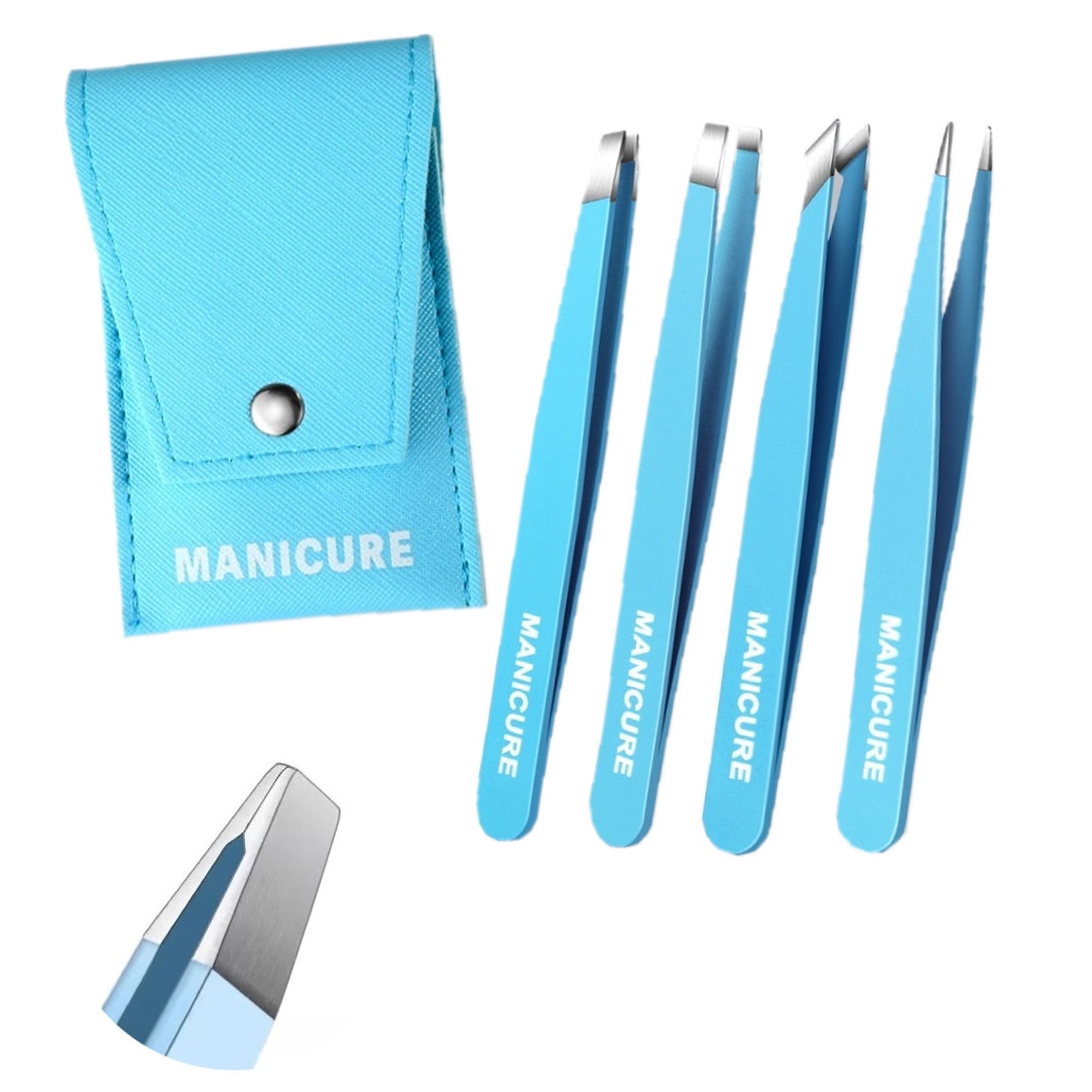 Set pensete pentru sprancene, 4 piese, pentru sprancene profesionale ...