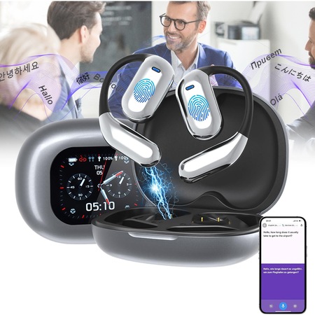 Casti de traducere inteligenta AI，Traducator in Timp Real，traducere ...