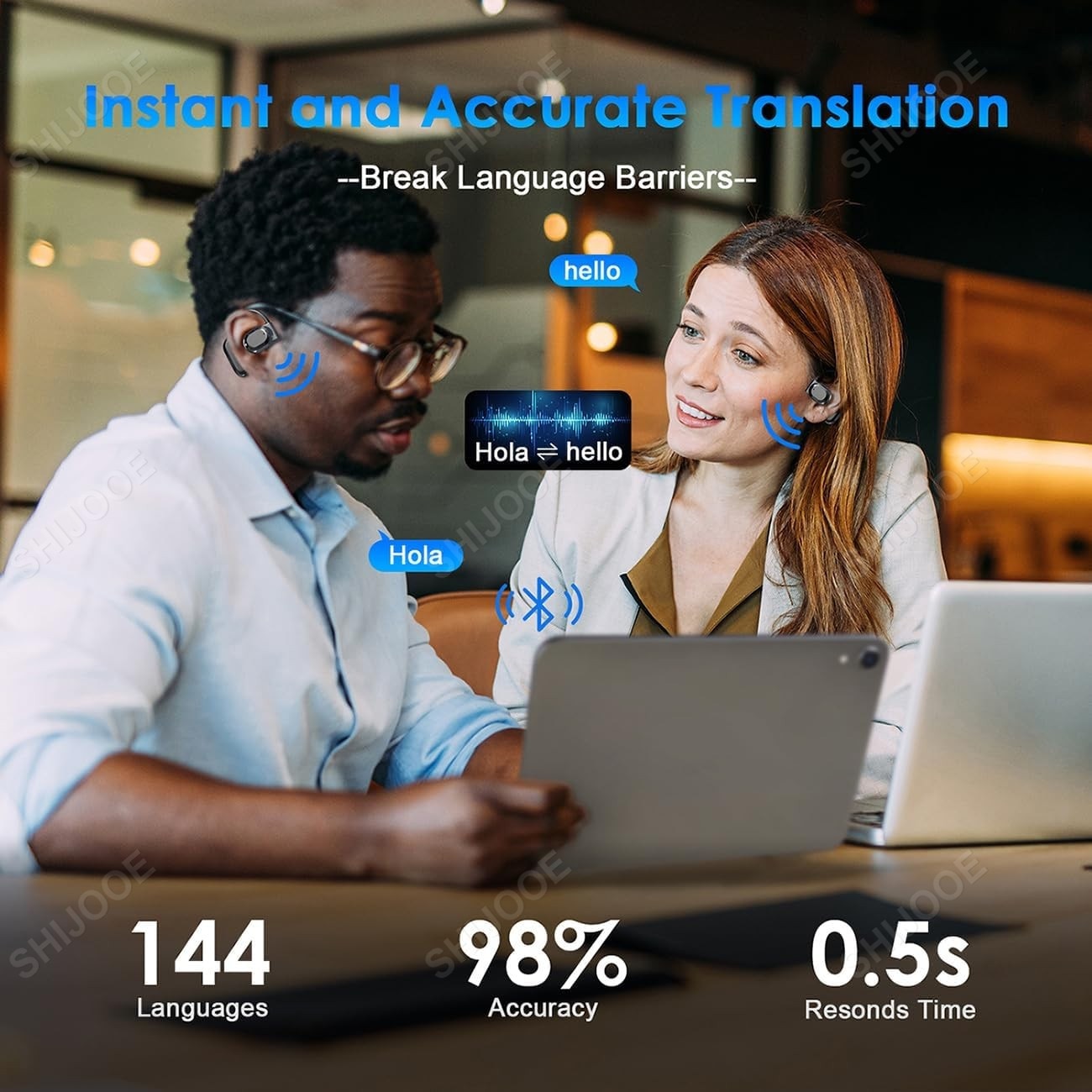 AI intelligens fordító fejhallgató, valós idejű fordító, hangfordítás ...
