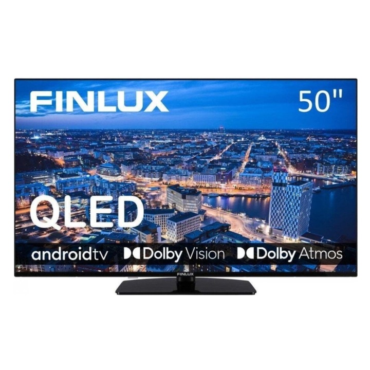 Finlux QLED телевизор 127 см 50" 50FUH7161, Ultra HD 4K, Smart TV, WiFi ...