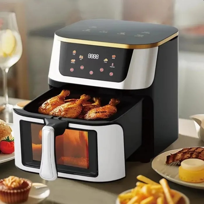 Friteuza cu Aer Cald 10L AT PERFORMANCE® – 2400W, Display Digital Touch ...