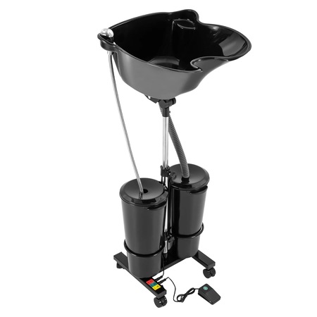 Basin mobil pentru spalarea parului, design cu doua galeti, inaltime ...