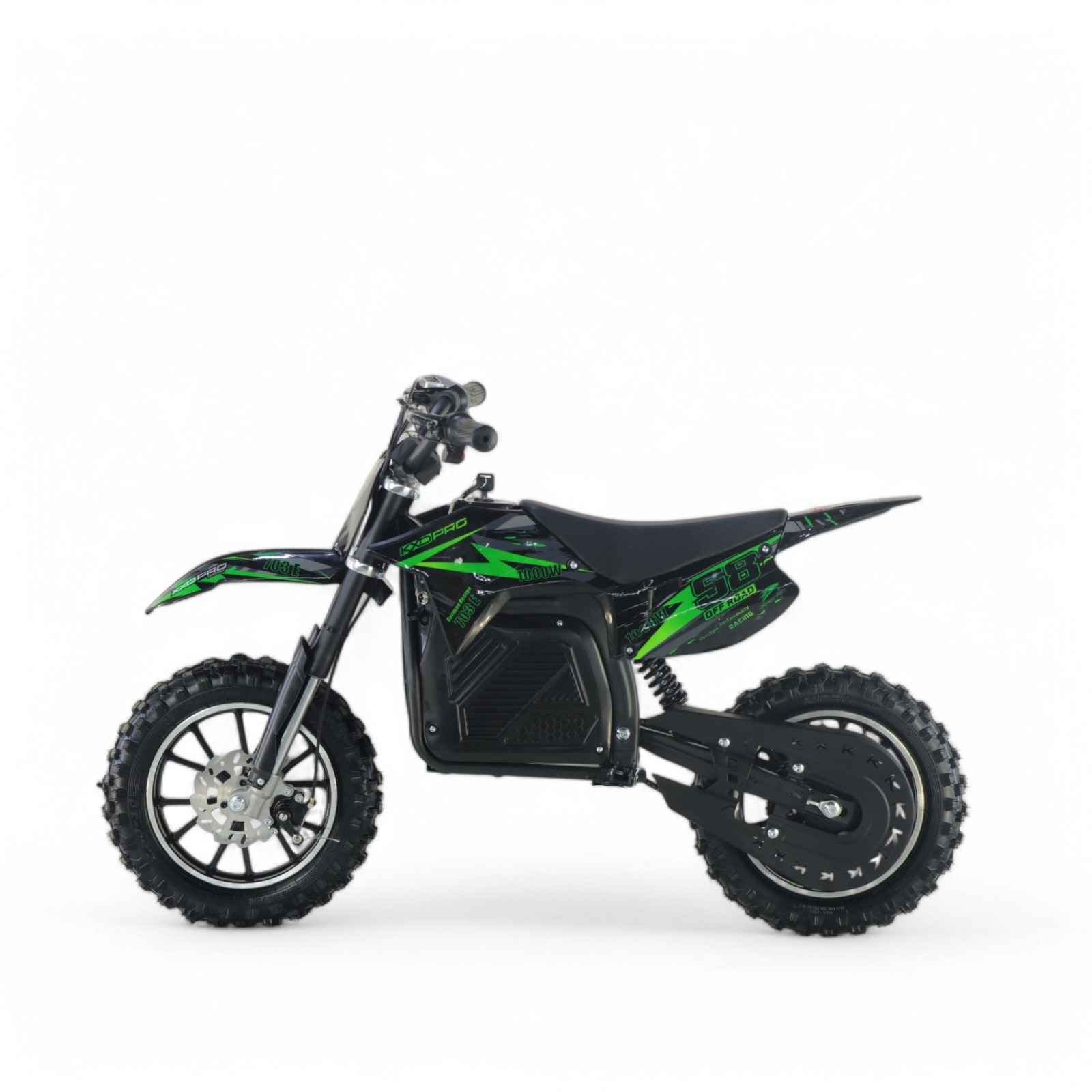 Mini-Cross DirtBike PitBike Enduro 1000W 36V Electric Roti 10 inch KXD ...