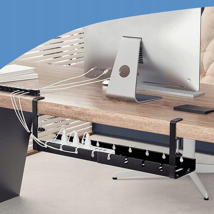 Organizator de cabluri sub birou NewEvo, tava pentru cablu de ...