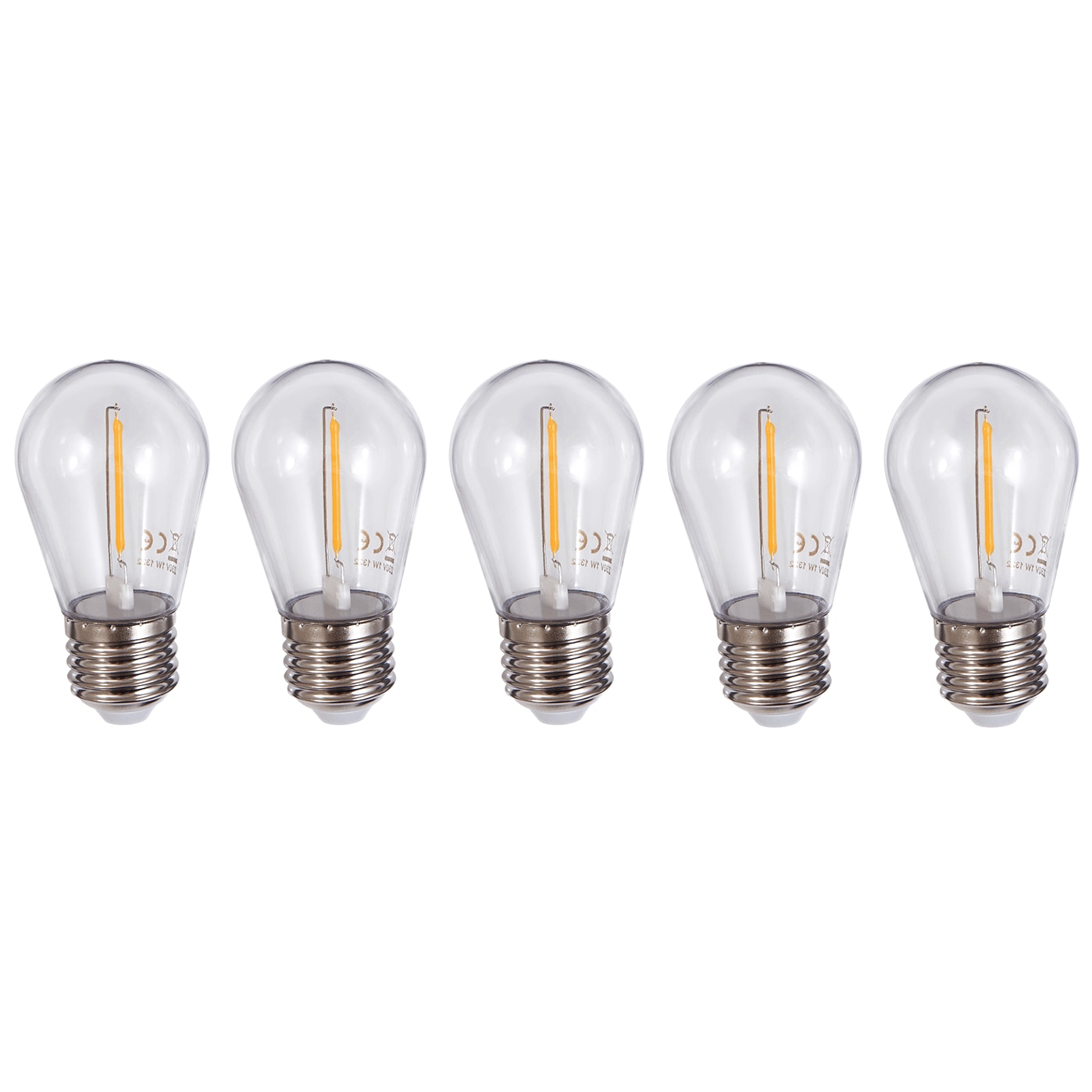 LED izzó E27 1W izzószálas, meleg fehér (2700K) 5 db - eMAG.hu