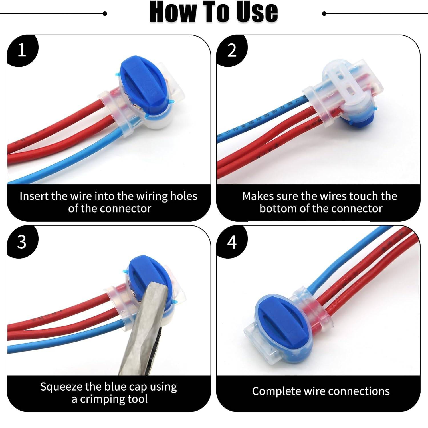 Set 20 conectori pentru cabluri, FngyuyeUIB, rezistenti la apa, 3 fire ...