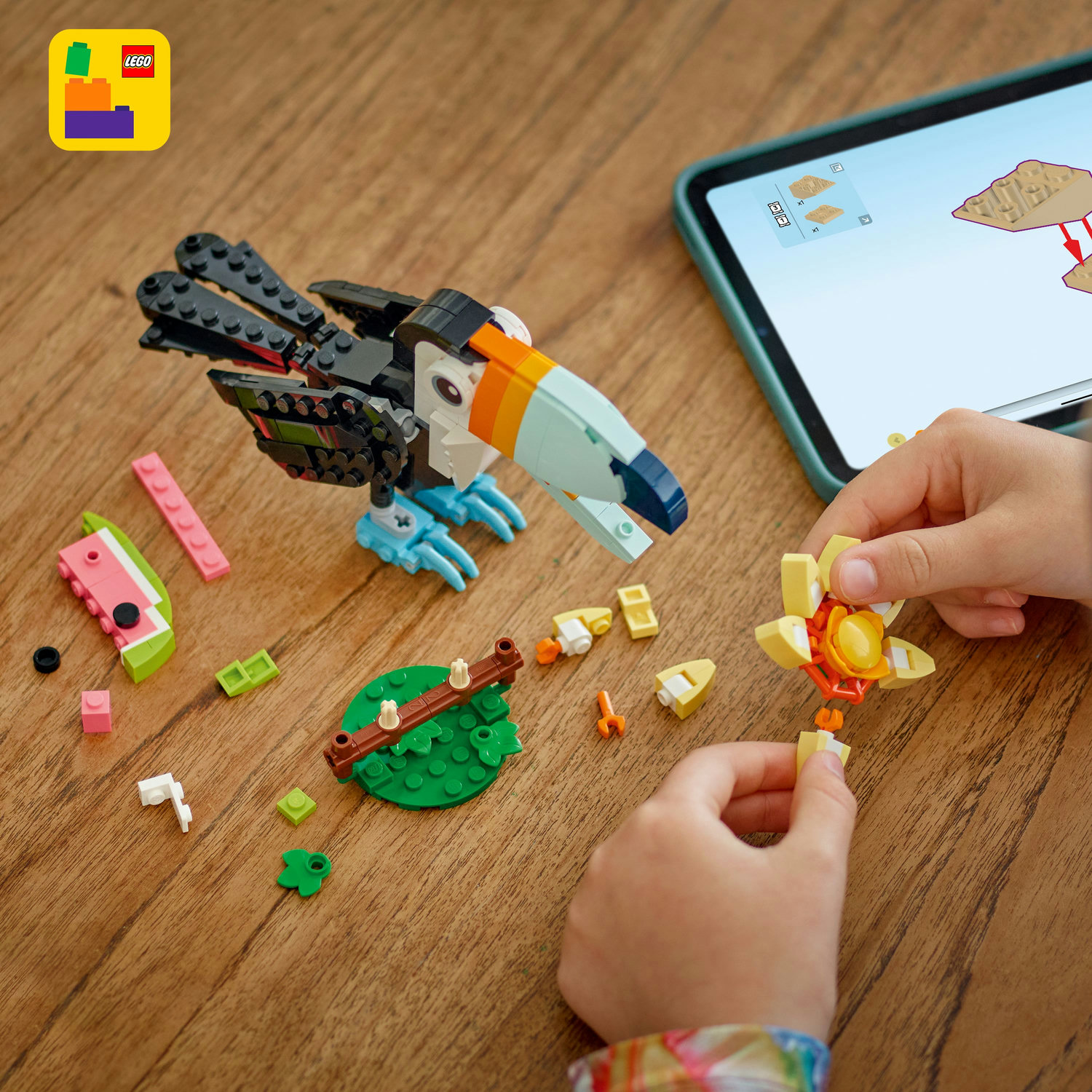 LEGO® Creator 3 in 1 - Animale salbatice: Tucan tropical 31173, 225 ...