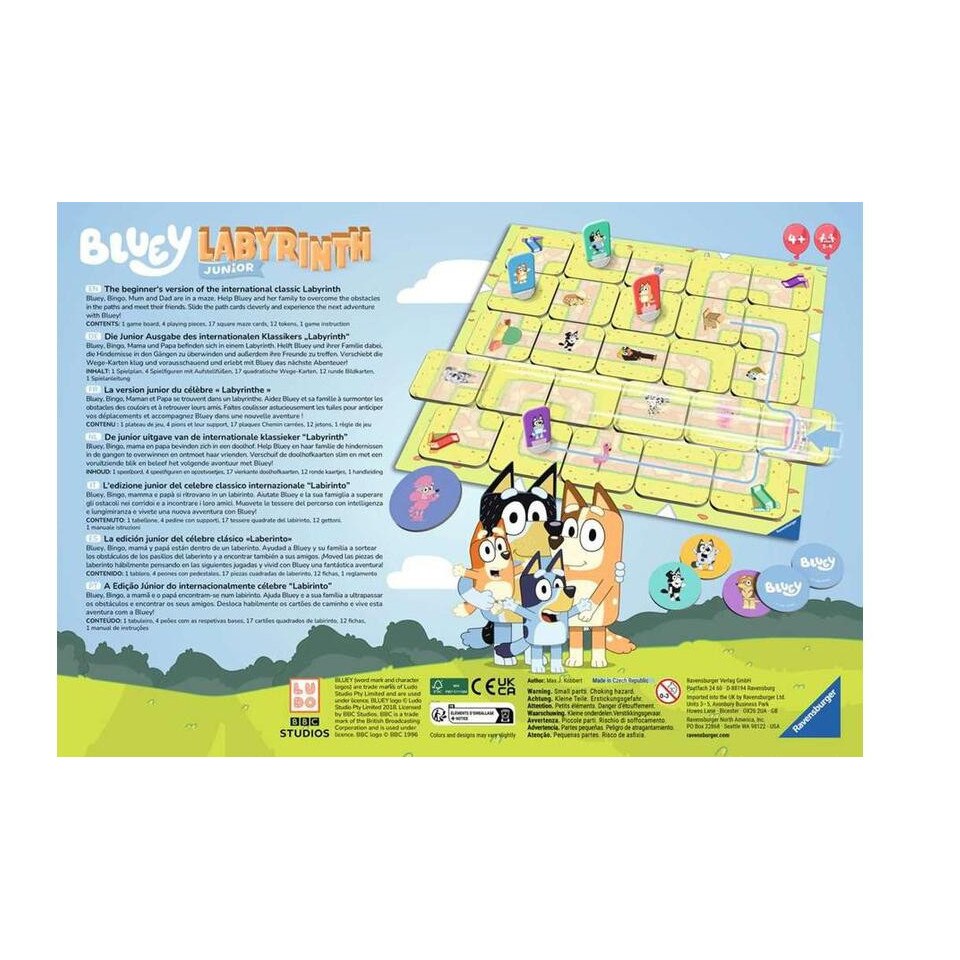 Joc de societate Ravensburger Maze Bluey Junior (24711) - eMAG.ro