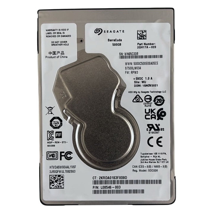 HDD 2, 5' sata laptop Seagate BarraCuda 500GB 7200 RPM - eMAG.ro