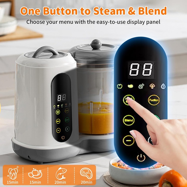 Blender pentru alimente pentru bebelusi, Aparat De Gatit Cu Aburi ...