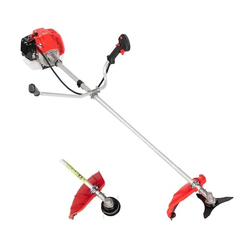 Motocoasa pe benzina, 2 timpi, 7.6 CP, 5.6 kW, 52CC, 9000 RPM, tambur ...