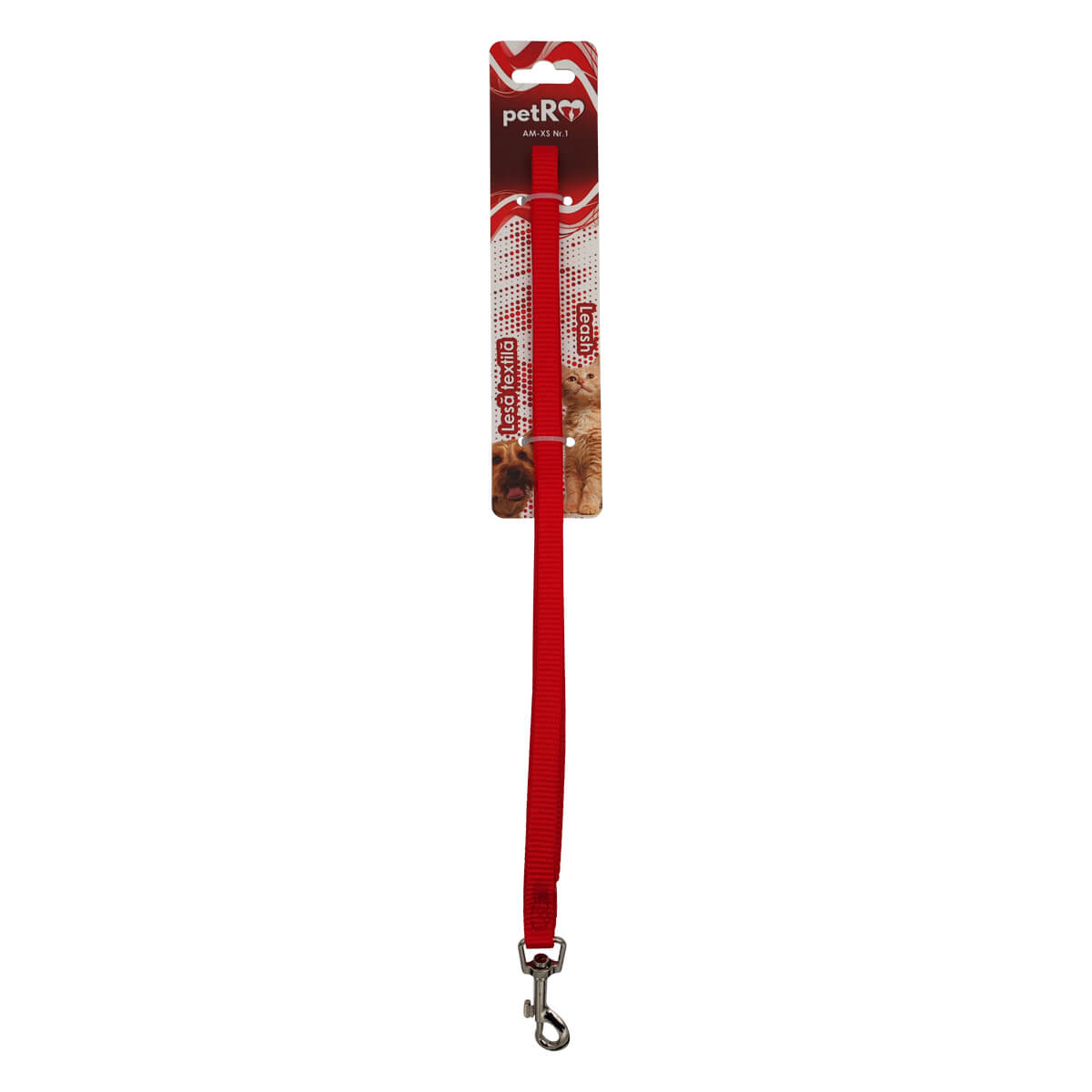 Lesa textila pentru caini foarte mici, pisici, pui, Rosie XS: 1 x 120 ...