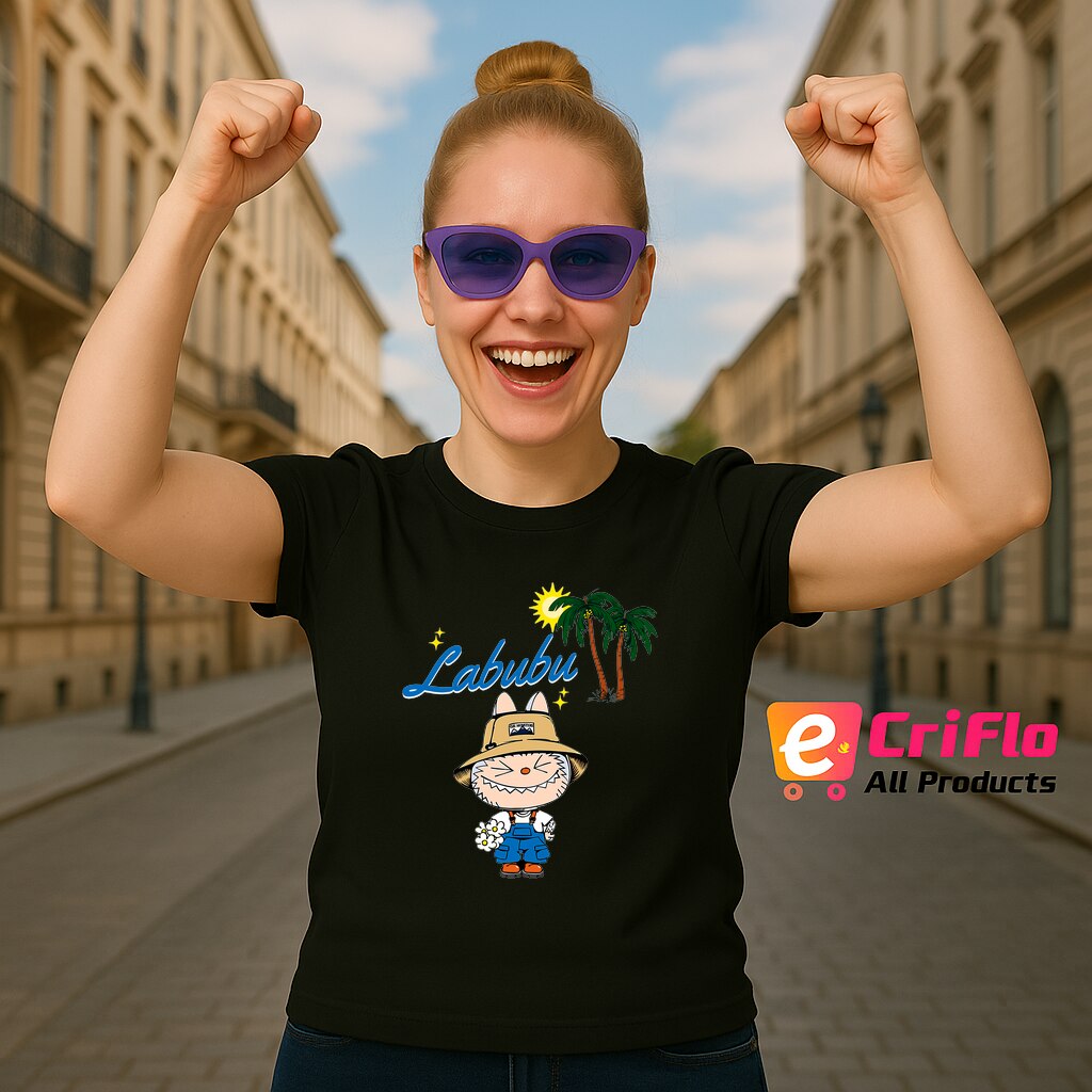 Tricou Labubu detectiv, Unisex Dama si Barbat, 100% bumbac, Cri-Flo ...